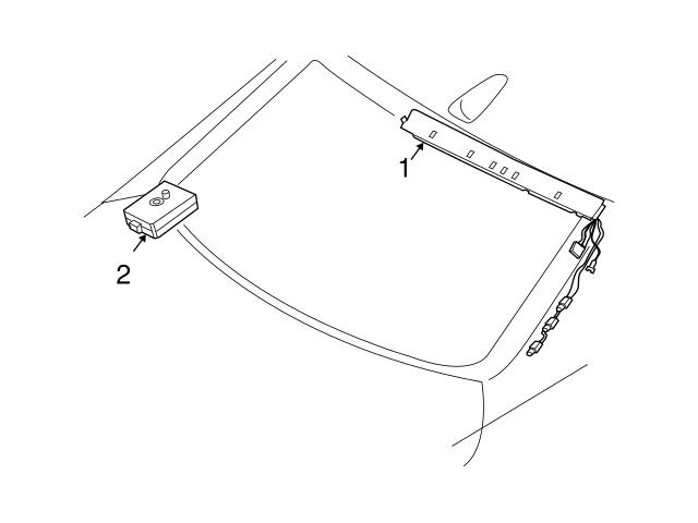 Genuine BMW 65209193836 Radio Antenna Mast - BMW | 65206931719 65206988057