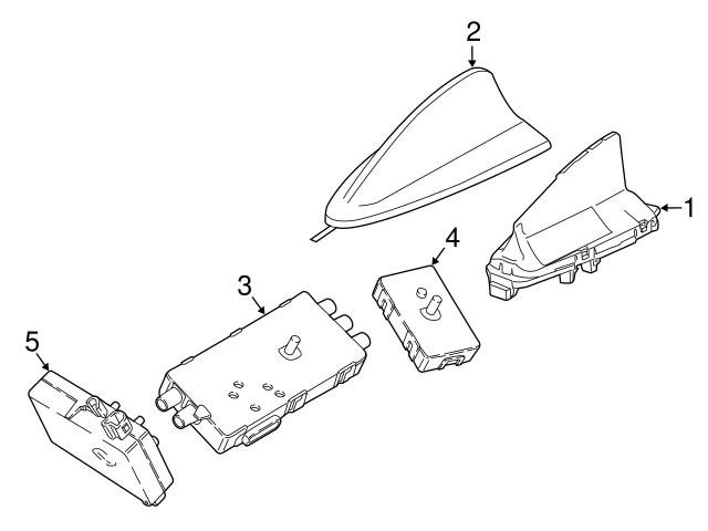 Genuine BMW 65209371344 Radio Antenna Cover - BMW