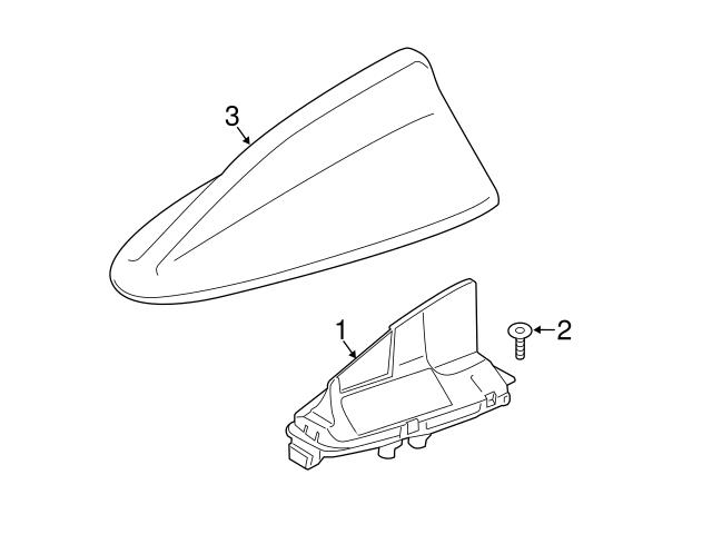 Genuine BMW 65209371345 Radio Antenna Cover - BMW