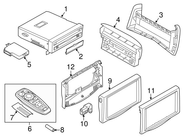 Genuine BMW 65509254343 GPS Navigation Control Module; Rear - BMW ...