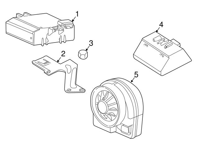 Genuine BMW 65756974631 Anti-Theft Alarm Control Unit - BMW ...