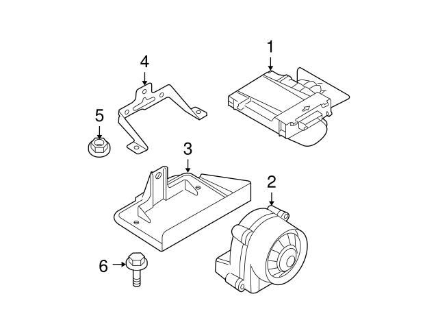 Genuine BMW 65759147997 Anti-Theft Alarm Siren - BMW | 65756949050 ...