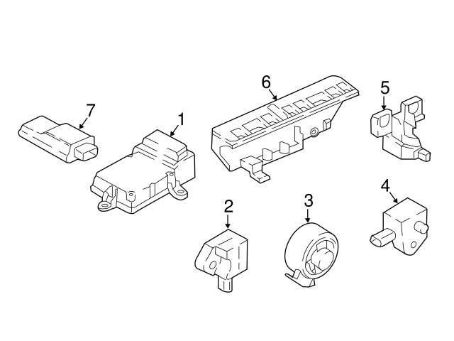 Genuine BMW 65776834911 Impact Sensor; Left Front, Right Front - BMW