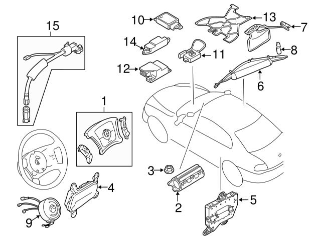 Genuine BMW 65776910678 Impact Sensor; Left, Right - BMW
