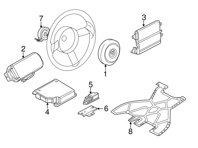 Genuine BMW 65778384520 Air Bag Crash Sensor Bracket - BMW
