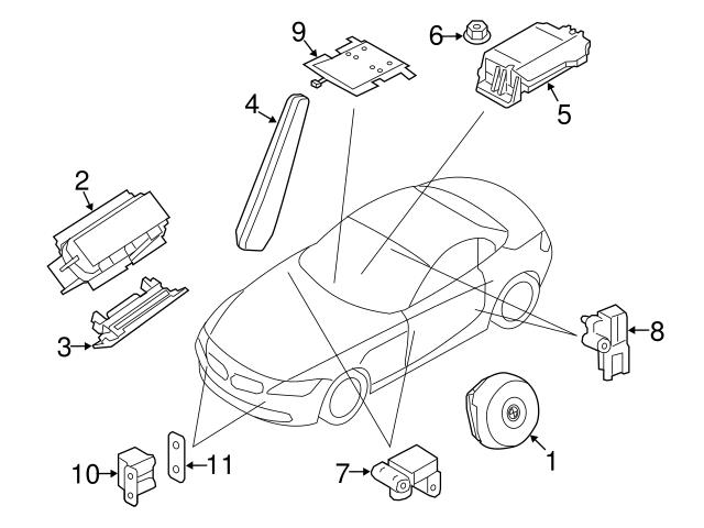 Genuine BMW 65779152262 Impact Sensor; Left Front, Right Front - BMW ...