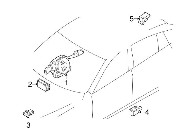 Genuine BMW 65779159314 Impact Sensor; Left, Right - BMW