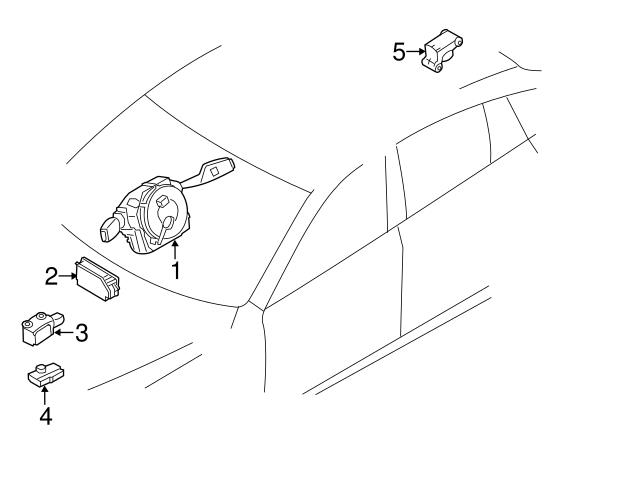 Genuine BMW 65779159315 Impact Sensor; Left Front, Right Front - BMW