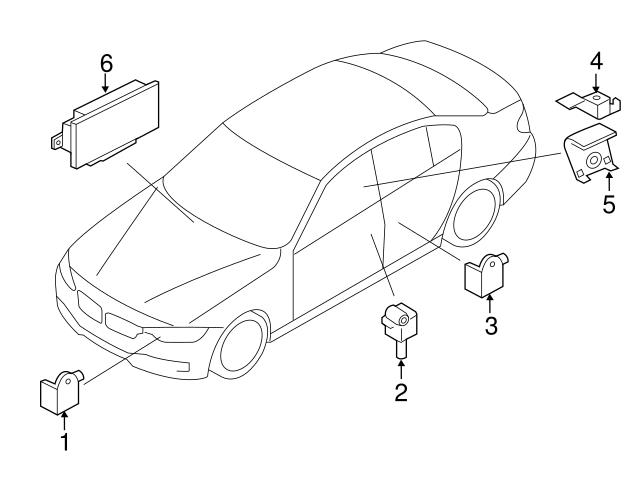 Genuine BMW 65779196042 Impact Sensor; Left Front, Right Front - BMW