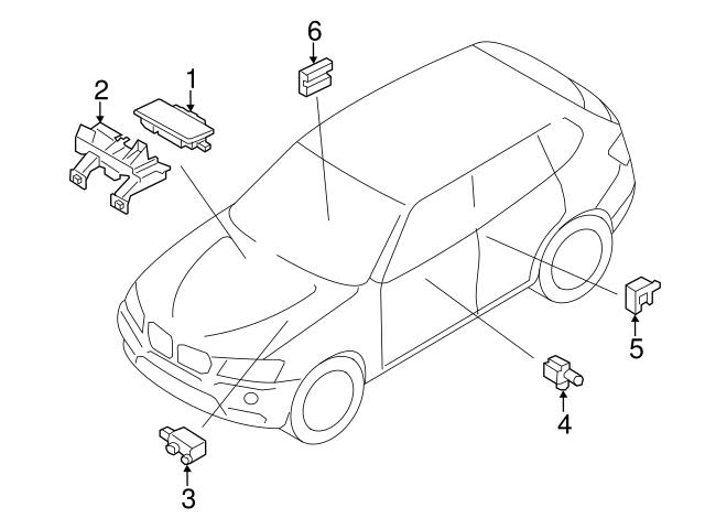 Genuine BMW 65779226797 Impact Sensor; Front Left - BMW