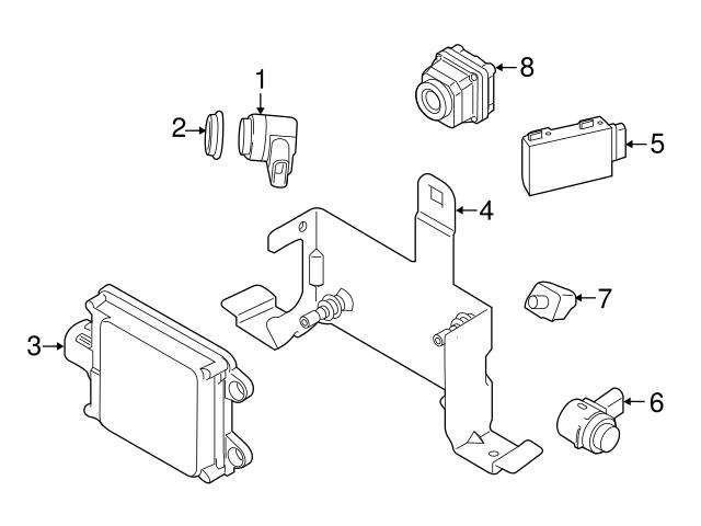 Genuine BMW 66202409652 Parking Aid Sensor - BMW