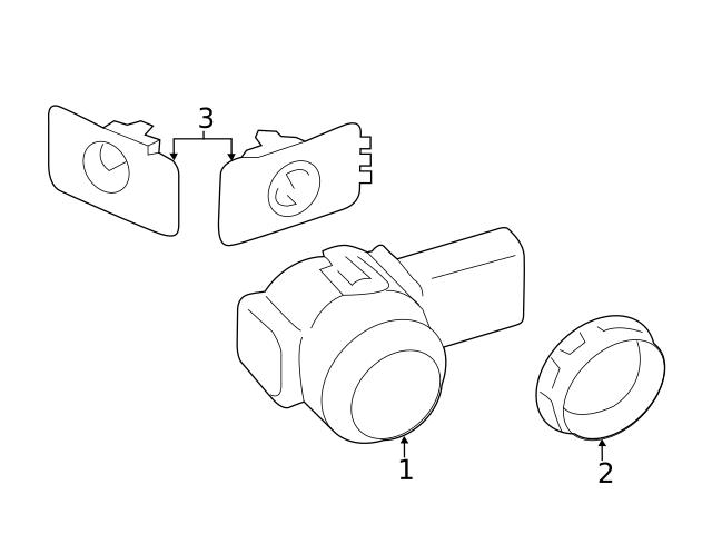 Genuine BMW 66205A1F7B5 Parking Aid Sensor - BMW | 66202462761