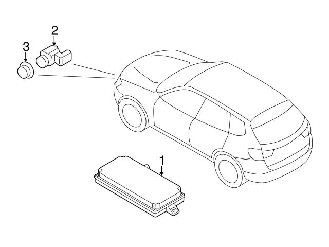Genuine BMW 66207850461 Parking Aid Sensor - BMW