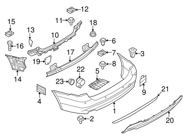 Genuine BMW 66209111165 Parking Aid Sensor; Rear, Front - BMW