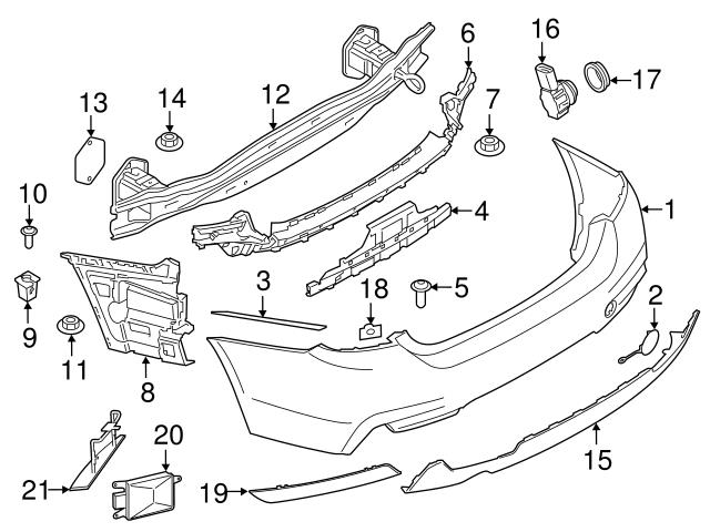 Genuine BMW 66209261596 Parking Aid Sensor - BMW