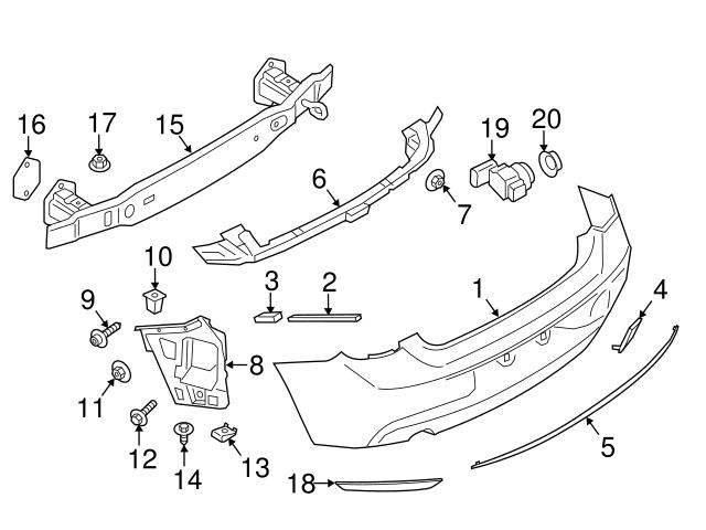 Genuine BMW 66209261607 Parking Aid Sensor - BMW