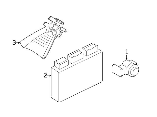 Genuine BMW 66209283751 Parking Aid Sensor; Inner - BMW