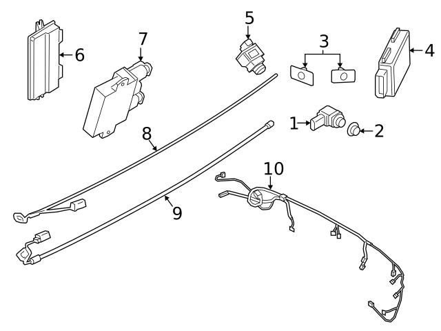 Genuine BMW 66209471930 Parking Aid Sensor - BMW | 66209826784