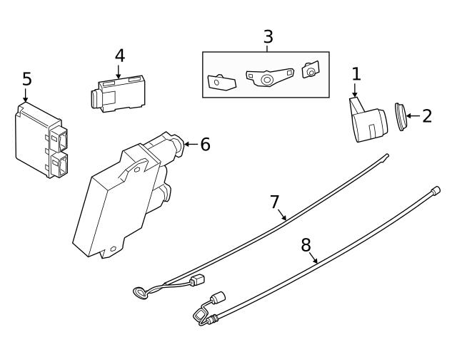 Genuine BMW 66209472118 Parking Aid Sensor; Left Inner, Right Inner ...