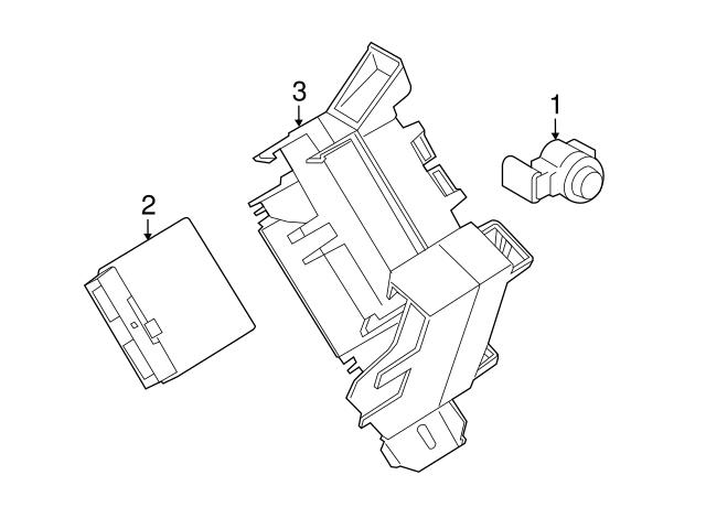 Genuine BMW 66336886211 Parking Aid Control Module; Front - BMW ...