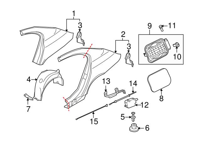 Genuine BMW 67116985878 Fuel Filler Door Lock Actuator - BMW