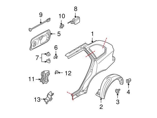 Genuine BMW 67116987636 Fuel Filler Door Lock Actuator - BMW | 67116923974