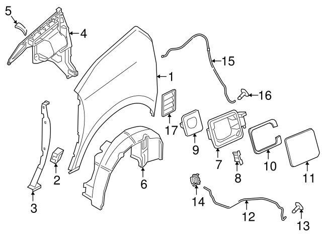 Genuine BMW 67117309680 Hybrid Charging Port Door Release Actuator - BMW