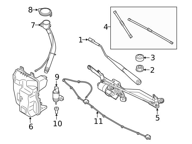Genuine BMW 67127298309 Windshield Washer Pump - BMW