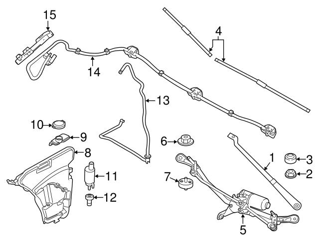 Genuine BMW 67127310147 Windshield Washer Pump - BMW | 67637345844