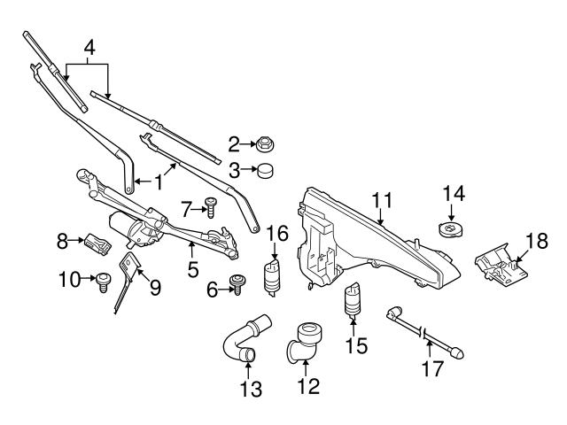 Genuine BMW 67127388349 Windshield Washer Pump - BMW | 61662751743 ...