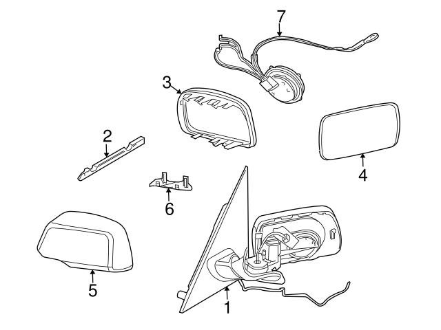 Genuine BMW 67136965061 Door Mirror Drive Motor; Left - BMW ...
