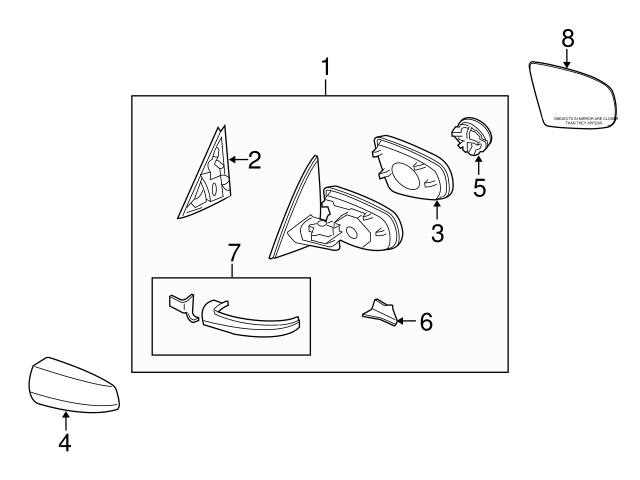 Genuine BMW 67136973724 Door Mirror Drive Motor; Left, Right - BMW