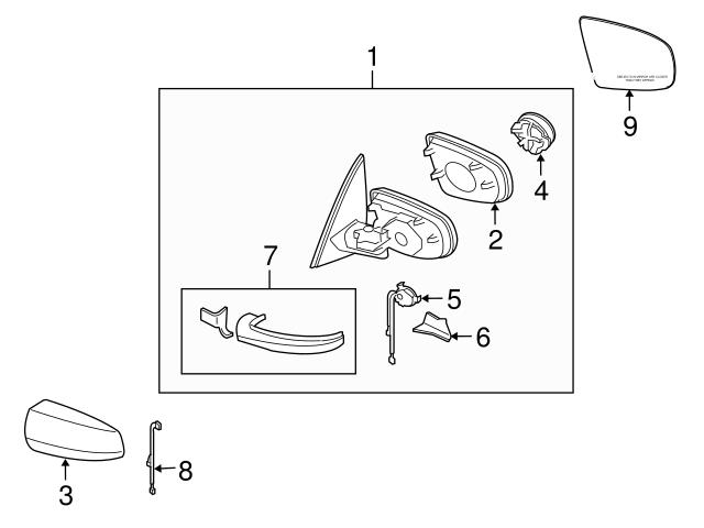 Genuine BMW 67137187261 Door Mirror Drive Motor; Left, Right - BMW