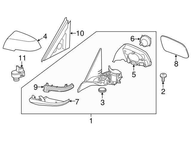 Genuine BMW 67137266659 Door Mirror Drive Motor; Right, Left - BMW ...