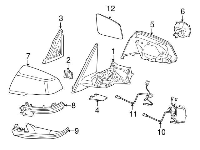 Genuine BMW 67137383313 Door Mirror Drive Motor; Left, Right - BMW
