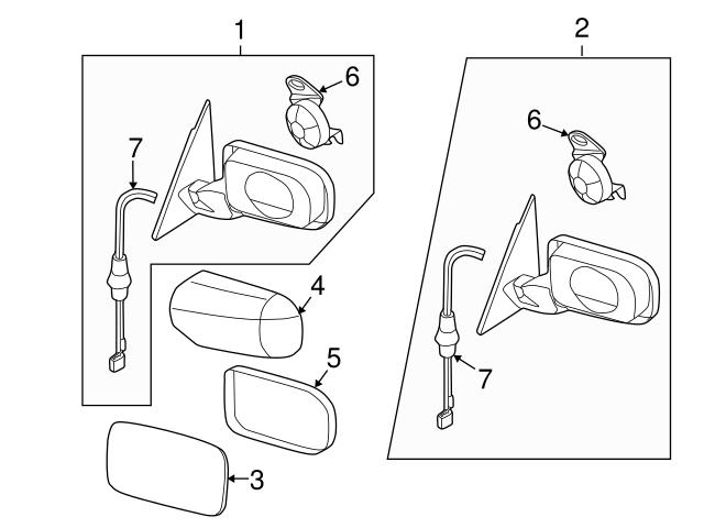 Genuine BMW 67138362421 Door Mirror Drive Motor; Left - BMW