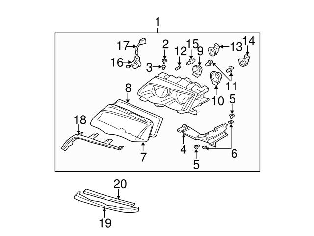 Genuine BMW 67168372381 Headlight Actuator Motor; Left, Right - BMW