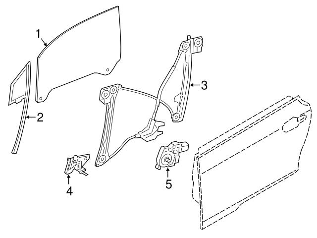 Genuine BMW 67627332799 Power Window Motor; Right - BMW | 67625A3F285