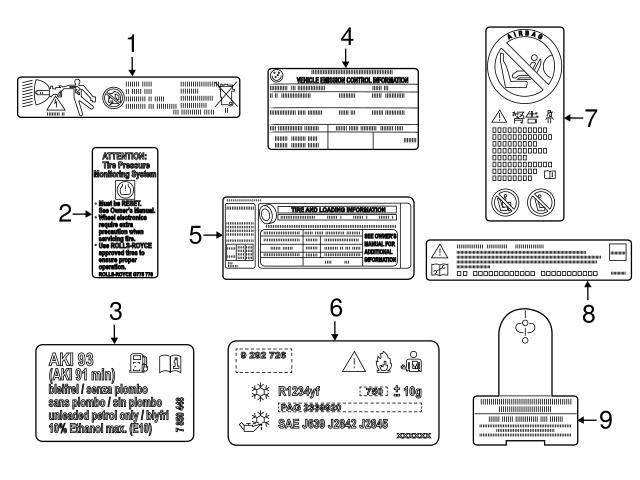 Genuine BMW 71217352915 Engine Decal - BMW