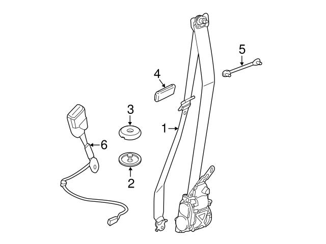 Genuine BMW 72117359090 Seat Belt Receptacle; Left, Right - BMW