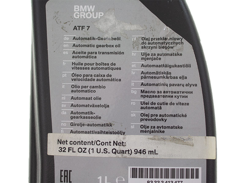 Genuine BMW - Mini 83222413477 ATF, Automatic Transmission Fluid; 1 ...