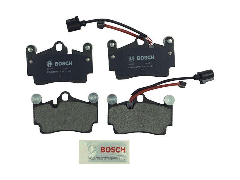 Bosch QuietCast BP978 Brake Pad Set; Rear; OE Supplier Compound - Audi ...