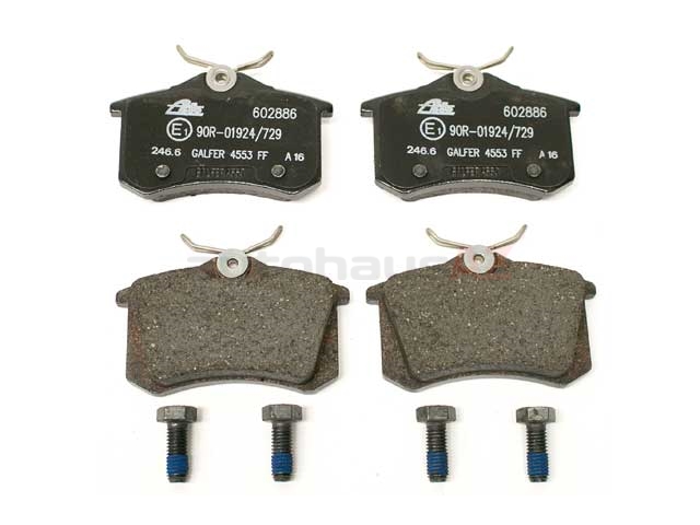 ATE D104A, 602984 Brake Pad Set; Rear - Audi, VW | 1J0698451 1J0698451F ...