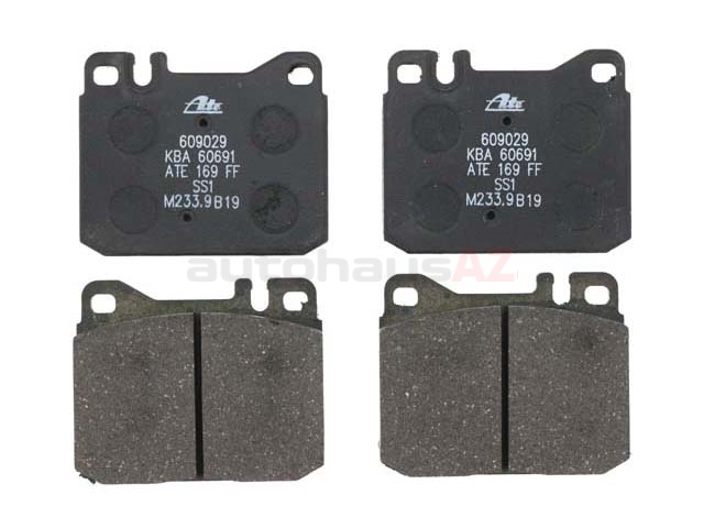 ATE D311ATE, 609029 Brake Pad Set; Front; OE Compound - Mercedes ...