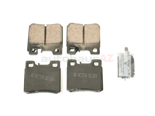 Akebono Euro D8495EUR, EUR495 Brake Pad Set; Rear - Mercedes ...