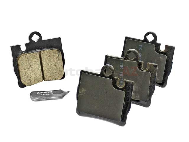 Akebono Euro D8848EUR, EUR848 Brake Pad Set; Rear - Mercedes ...