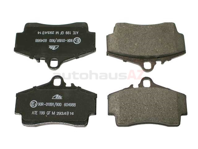 ATE D996A, 604988 Brake Pad Set; Rear - Porsche | 98635293910 ...