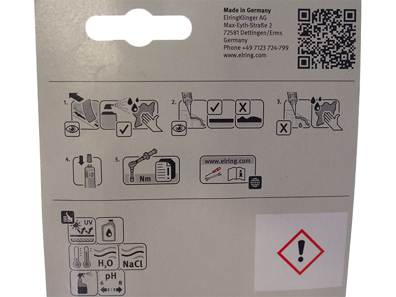 Elring Klinger 001989612010, 510031 Sealant; Dirko Gray; 81 g Tube ...