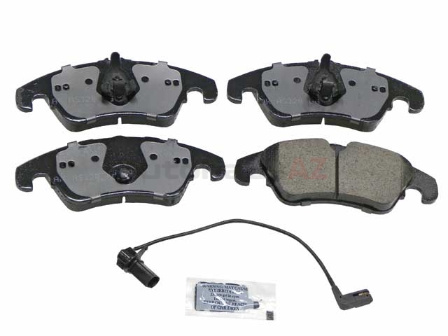 Akebono Euro EUR1322 Brake Pad Set; Front - Audi | 8K0698151J 8K0698151K