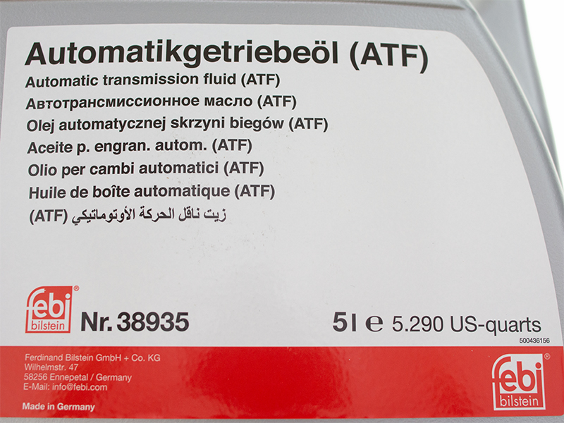 Febi Bilstein 559517080, 38935 ATF, Automatic Transmission Fluid; 5 Liter